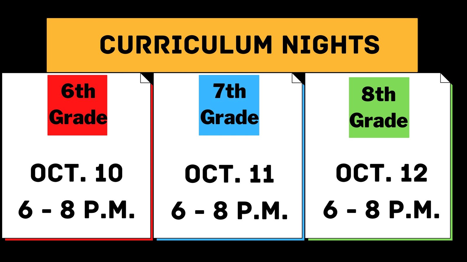 Curriculum Nights